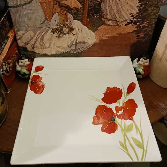 Ciroa | Dining | Ciroa Poppy Vintage Square Platter New Premium ...